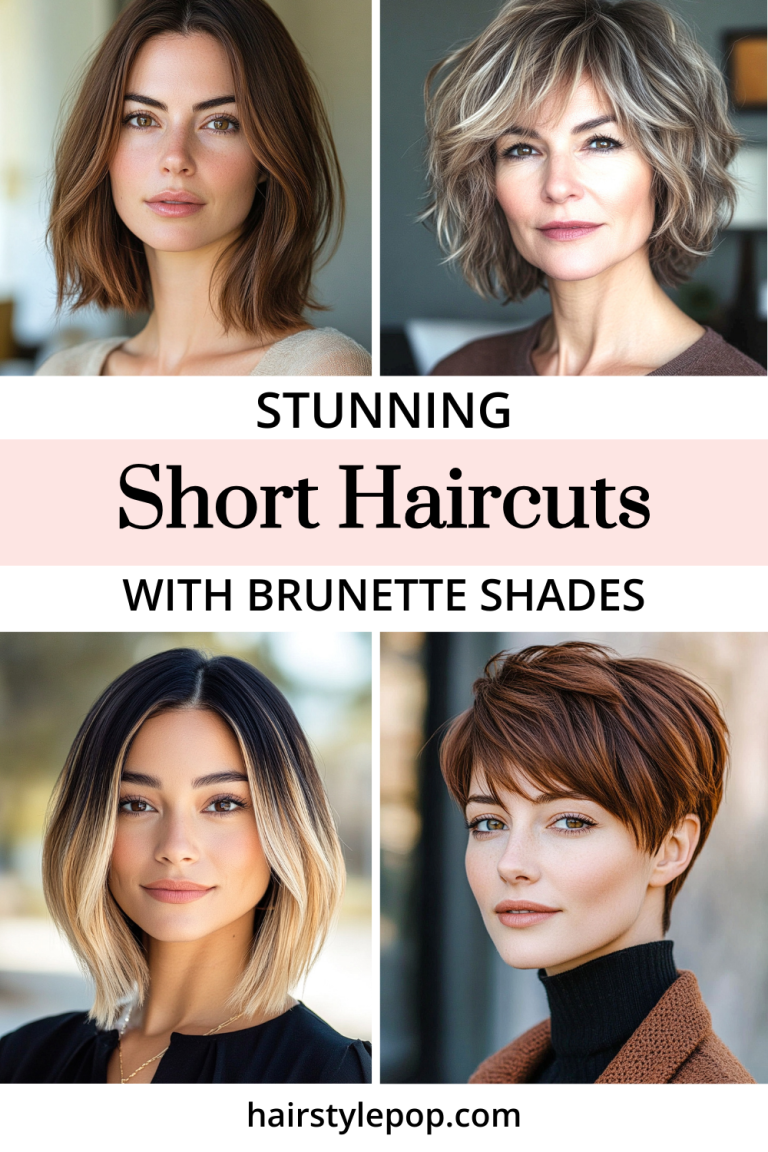 25 Short Brunette Haircuts That Scream "Main Character Energy"